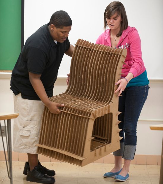 Corrugated Cardboard Chair